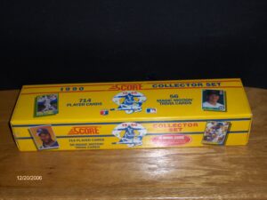 1990 score factory sealed complete baseball set (714 cards)