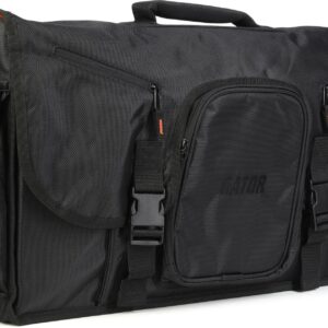 Gator Cases Club Series DJ Controller Messenger Bag with Bright Orange Interior; Fits Large Controllers - 25" (G-CLUB CONTROL 25)