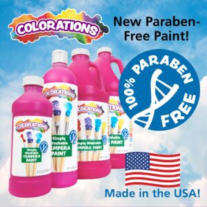 Colorations Washable Tempera Paint, Gallon, Black, Non Toxic, Vibrant, Bold, Kids Paint, Craft, Hobby, Fun, Art Supplies 128 Fl Oz (Pack of 1)