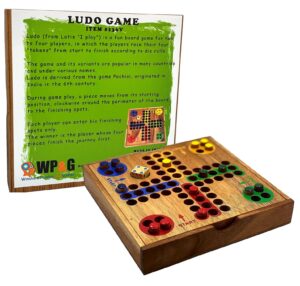 ludo game - wooden board classic strategy fun game