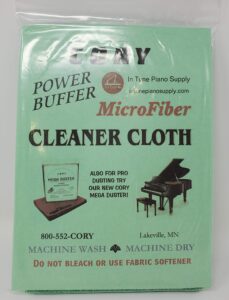 microfiber piano cleaning cloth - distributed by a fully authorized cory products dealer