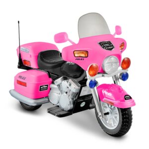 Kid Motorz 12V Patrol H. Police Ride On, Pink