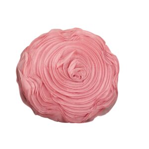 saro lifestyle rose design throw pillow, dusty rose, 16"