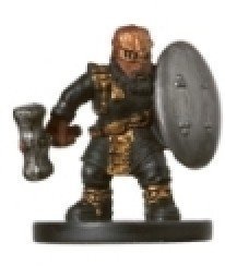 d & d minis: gold dwarf soldier # 5 - under dark