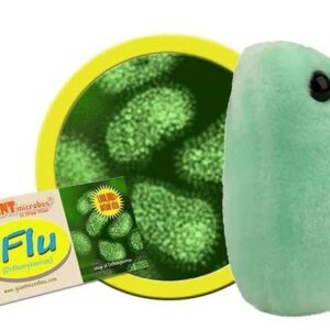 GIANTmicrobes Flu Plush –Learn About Your Respiratory System with This Fun get Well Gift for Friends, Family, Students, Doctors, Nurses and Scientists