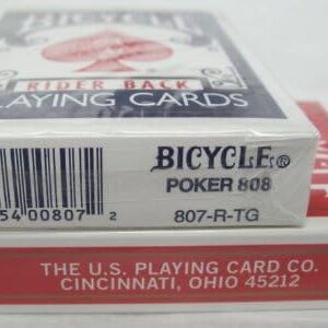 2 Decks Bicycle Rider Back 808 Standard Poker Playing Cards Red & Blue