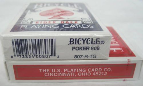 2 Decks Bicycle Rider Back 808 Standard Poker Playing Cards Red & Blue