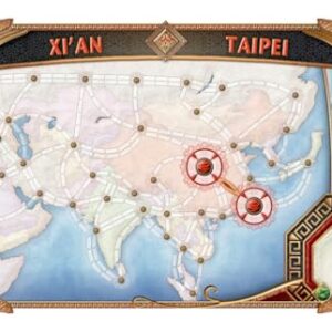 Ticket to Ride Asia Board Game EXPANSION - Expand Your Railway Adventures! Fun Family Game for Kids & Adults, Ages 8+, 2-6 Players, 30-60 Minute Playtime, Made by Days of Wonder