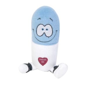 just for laughs giggling plush happy pill