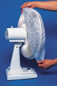 12"- 16" microfiber round fan filters - 60 day filtration (set of 2), clear