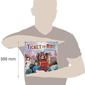 Ticket to Ride Asia Board Game EXPANSION - Expand Your Railway Adventures! Fun Family Game for Kids & Adults, Ages 8+, 2-6 Players, 30-60 Minute Playtime, Made by Days of Wonder