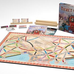 Ticket to Ride Asia Board Game EXPANSION - Expand Your Railway Adventures! Fun Family Game for Kids & Adults, Ages 8+, 2-6 Players, 30-60 Minute Playtime, Made by Days of Wonder