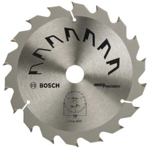 Bosch 2609256855 Precision Circular Saw Blade with 18 Teeth/Carbide / 160 mm Diameter / 20/16 mm Bore/Reduction Ring / 2.5 mm Cutting Width