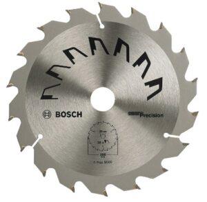 bosch 2609256855 precision circular saw blade with 18 teeth/carbide / 160 mm diameter / 20/16 mm bore/reduction ring / 2.5 mm cutting width