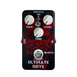 JOYO JF-02 Ultimate Overdrive Pedal, Featuring True Bypass Wiring, Tone Switch and Quality Components