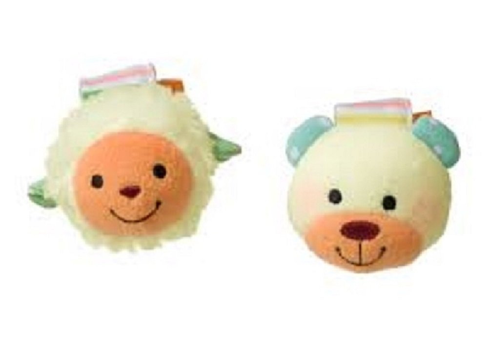 Infantino Wrist Rattles - Lamb and Bear