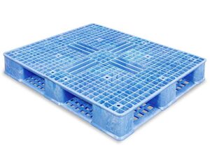 uline h-1212blu rackable pallet, 40" width, 48" length, plastic, blue