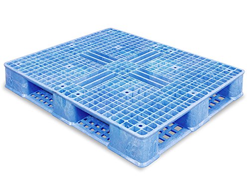 Uline H-1212BLU Rackable Pallet, 40" Width, 48" Length, Plastic, Blue