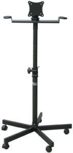 audio2000's ast420x lcd monitor karaoke stand, black