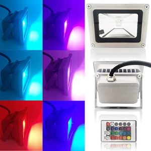 KLAREN 16 Color Tones RGB LED Flood Light for Illumination and Beautification of Home Hotel Garden Landscape