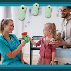 GIANTmicrobes Flu Plush –Learn About Your Respiratory System with This Fun get Well Gift for Friends, Family, Students, Doctors, Nurses and Scientists