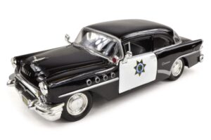 maisto buick century, california highway patrol (1:26), 1955, model car,, 1:24