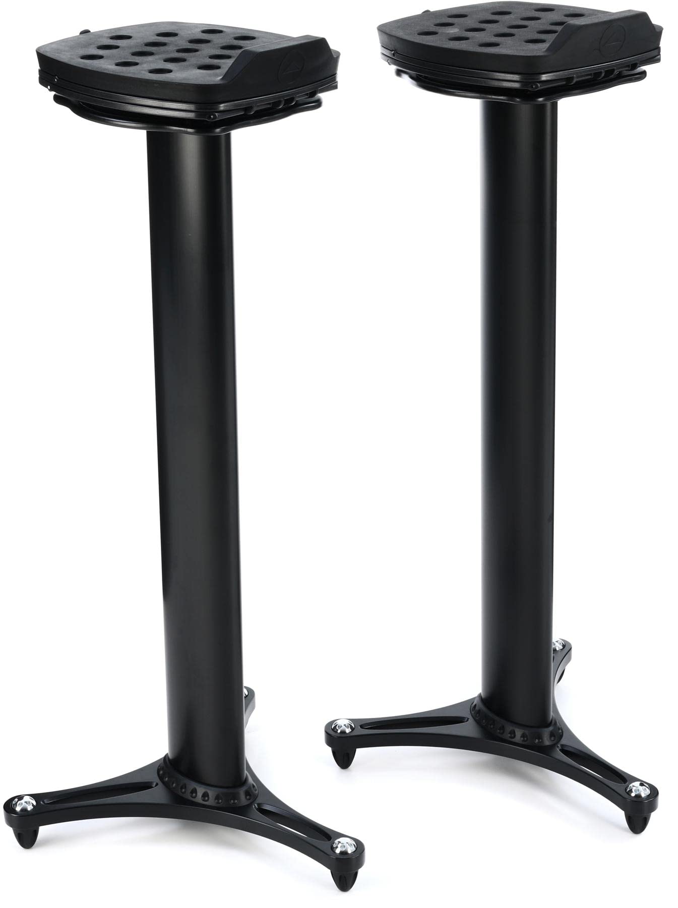 Ultimate Support MS-100B Adjustable Studio Monitor Stands - Black