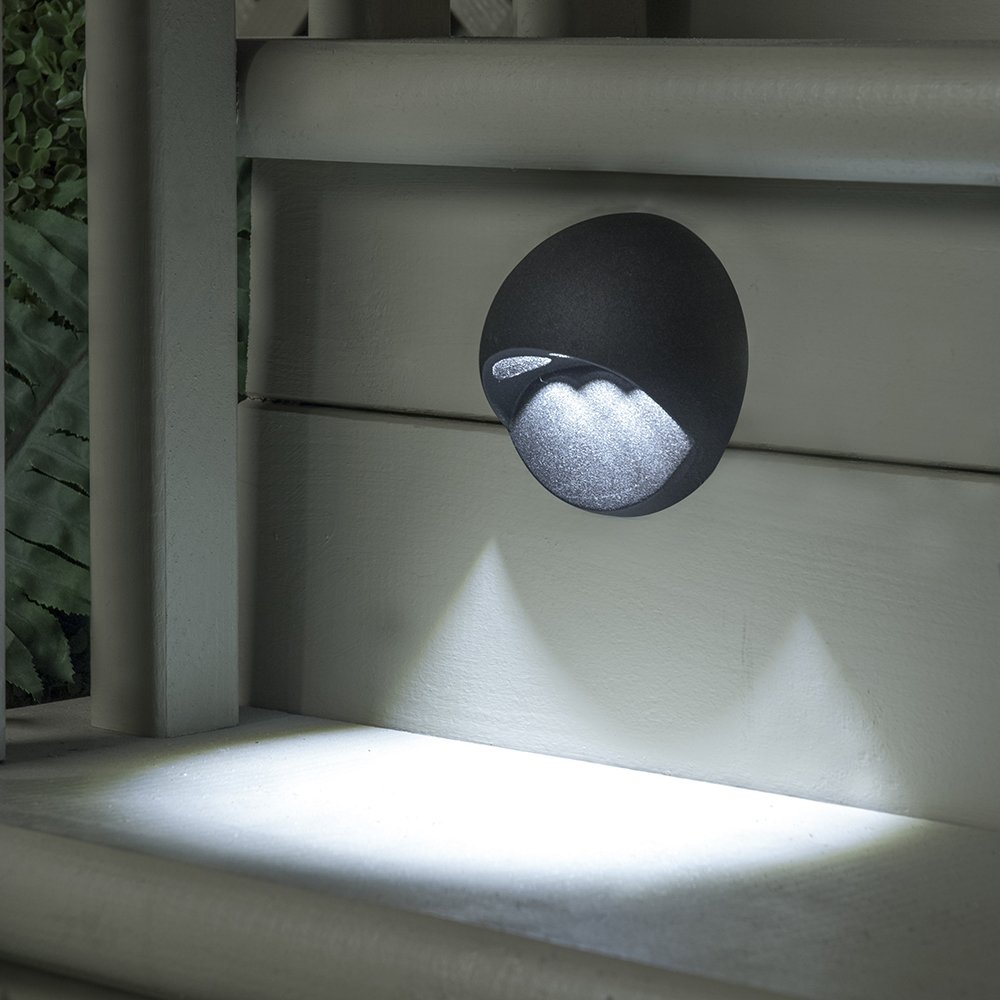 Sterno Home GL33458BK, Black LED Cast Aluminum Deck Light