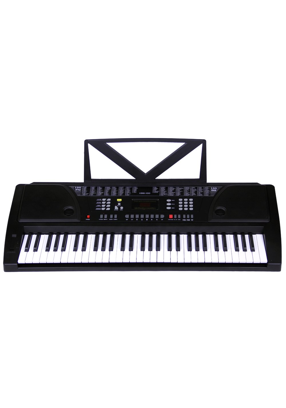 Huntington KB61 61-Key Portable Electronic Keyboard, Black