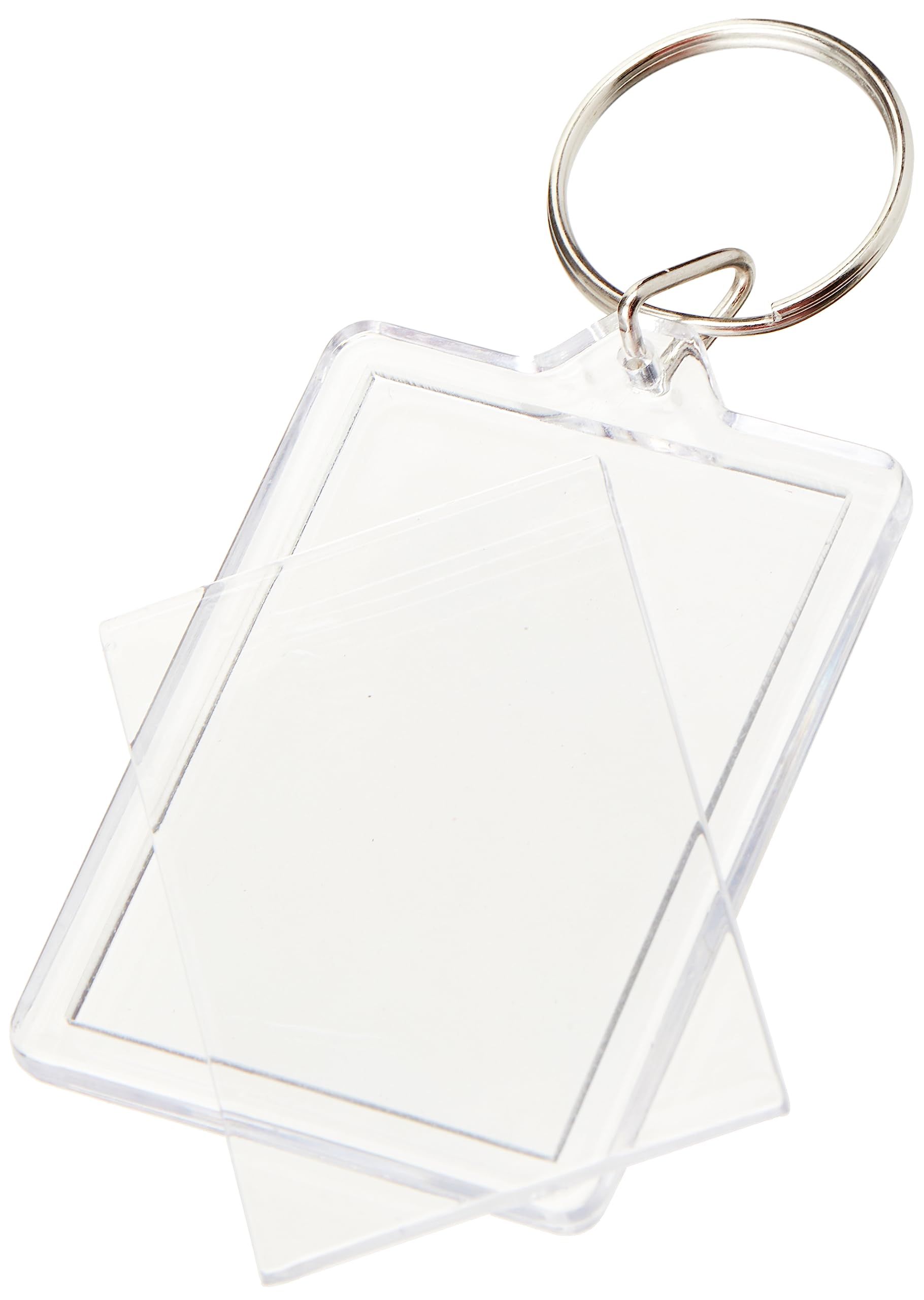 Baker Ross-E4572 Make Your Own Keyring Kit (Pack of 8), For Kids To Assemble And Attach To Key Rings And Bags, 8-pk, White