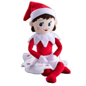 the elf on the shelf girl plushee pal - light