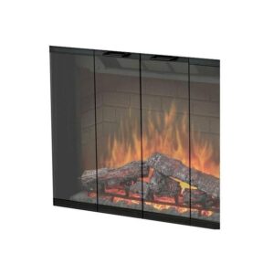 dimplex bfdoor33blksm fireplace, black