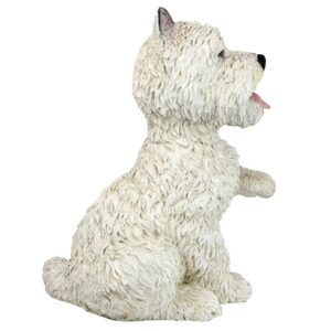 Design Toscano West Highland Terrier Puppy Dog Statue, Multicolored