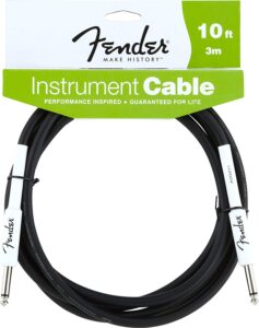 fender performance series instrument cables (1/4 straight-to-straight) for electric guitar, bass guitar, electric mandolin, pro audio