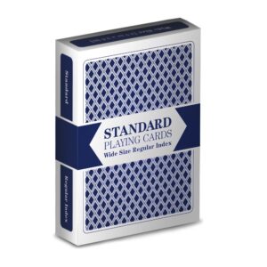 brybelly single blue deck, standard playing cards (wide size, regular index)