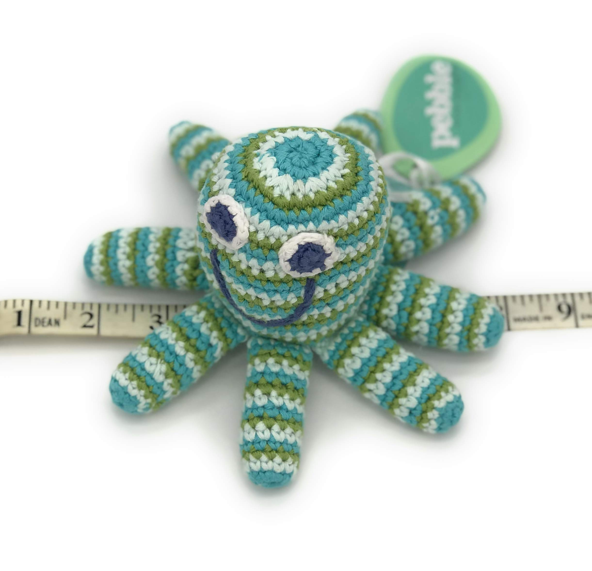 Pebble Green Octopus Rattle, 1 EA