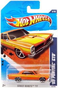 2011 hot wheels '65 pontiac gto orange #85/244