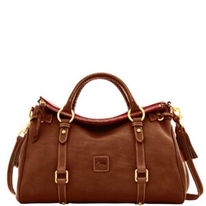 dooney & bourke handbag, florentine large satchel - chestnut