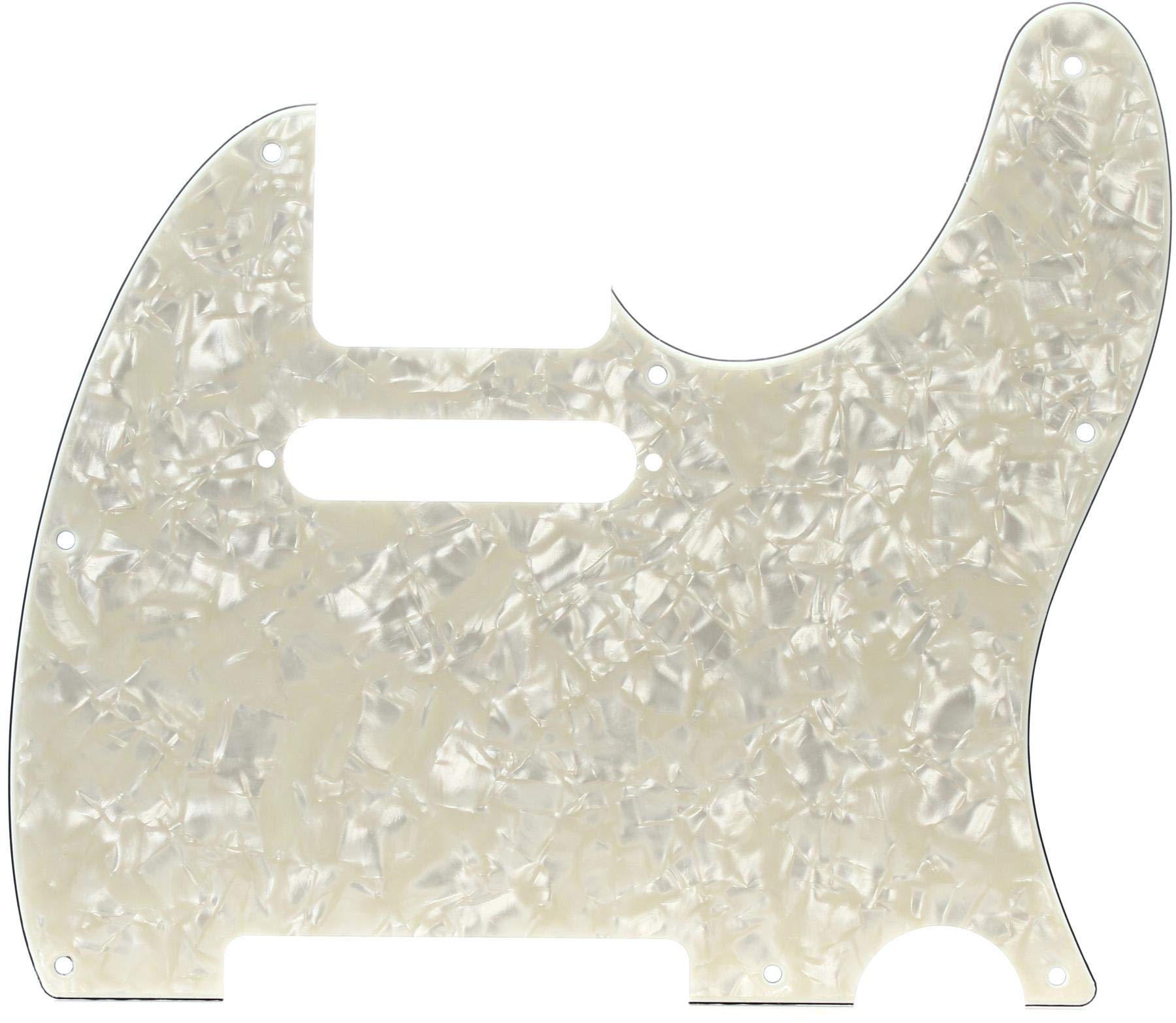 Fender Modern Pickguard, Telecaster, 8-Hole - Aged White Moto