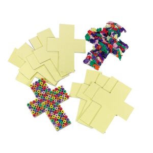 fun express cross sticky boards - bulk set of 24 - diy religious crafts for kids and sunday school activities