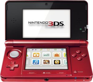 nintendo 2200249 console 3ds metallic red