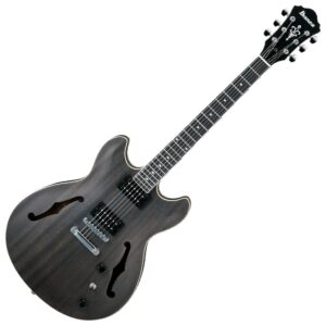 ibanez artcore as53 - transparent black flat