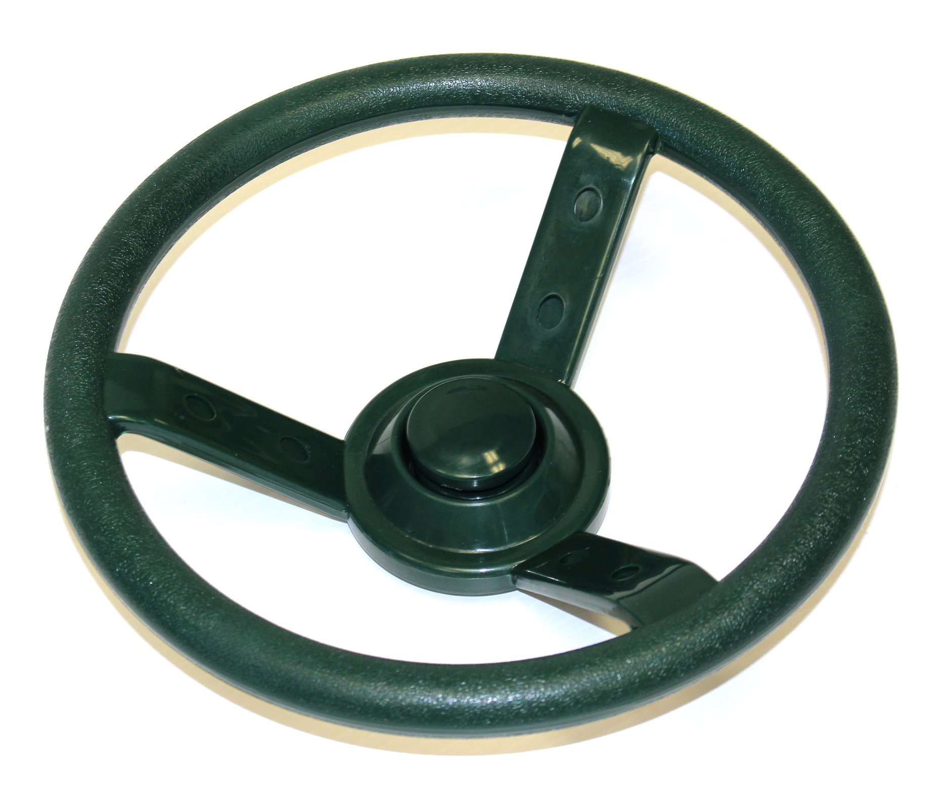 Green Plastic Steering Wheel Swing Set Accessory for Wood Backyard Play Set