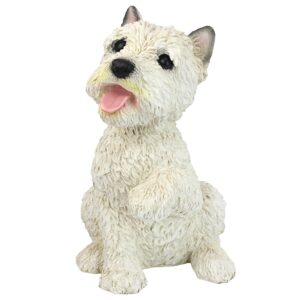 Design Toscano West Highland Terrier Puppy Dog Statue, Multicolored