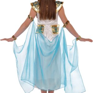 Girls Cleopatra Costume, Large - 12-14, 1 Pc