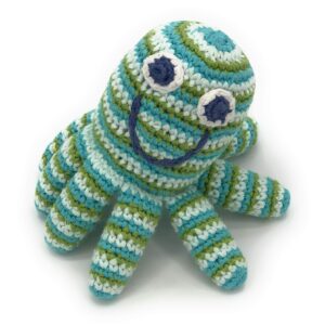 Pebble Green Octopus Rattle, 1 EA