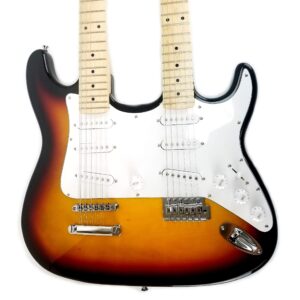 Double Neck Electric Guitar - Sunburst Tobacco