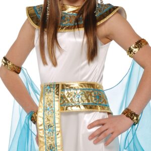 Girls Cleopatra Costume, Large - 12-14, 1 Pc