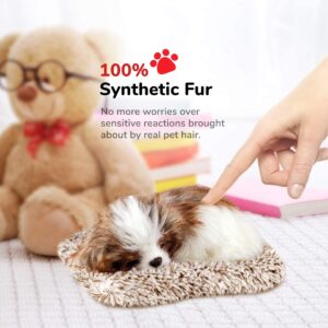 Perfect Petzzz Minis Shih Tzu, Realistic, Life-Like Stuffed Interactive Plush Toy, Electronic Pets, Companion Pet with 100% Handcrafted Synthetic Fur