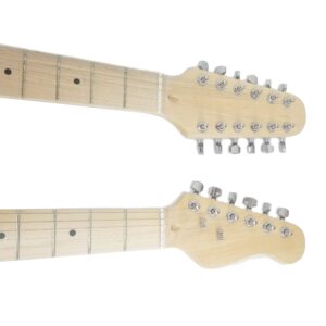 Double Neck Electric Guitar - Sunburst Tobacco